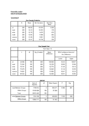 SPSS Module 3 - notes - Module III - Descriptive analysis of data ...