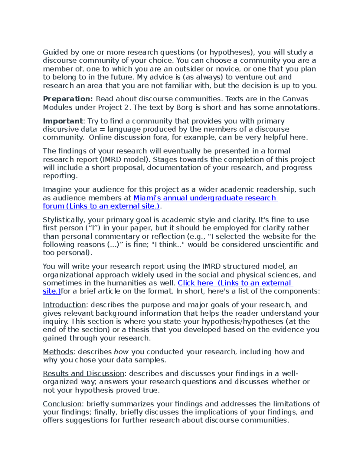 4:6 Project 2 Prompt - Guided by one or more research questions (or ...