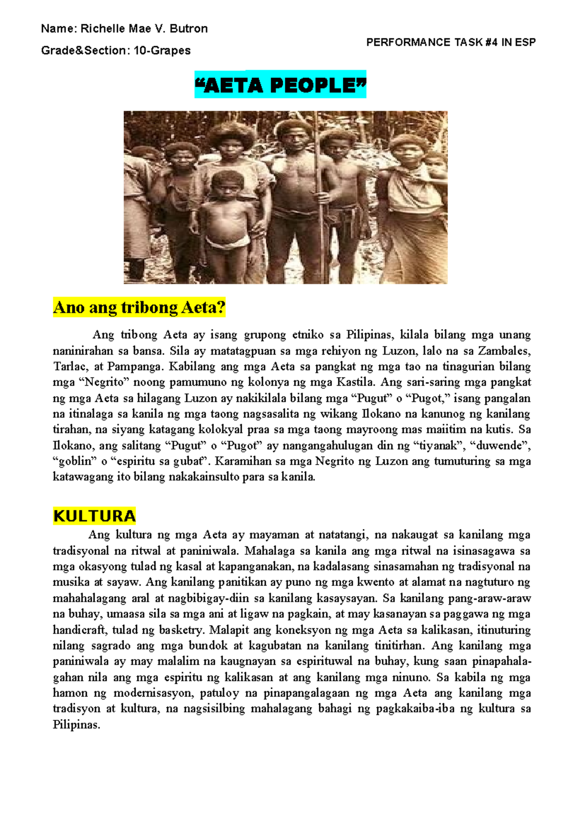 AETA People - “AETA PEOPLE” Ano ang tribong Aeta? Ang tribong Aeta ay isang grupong etniko sa ...