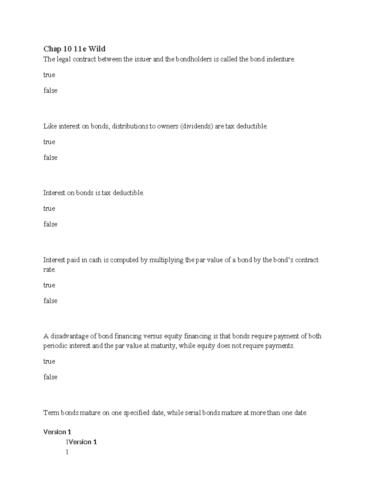 Chap 10 11e Wild - Study guide - Chap 10 11e Wild The legal contract ...