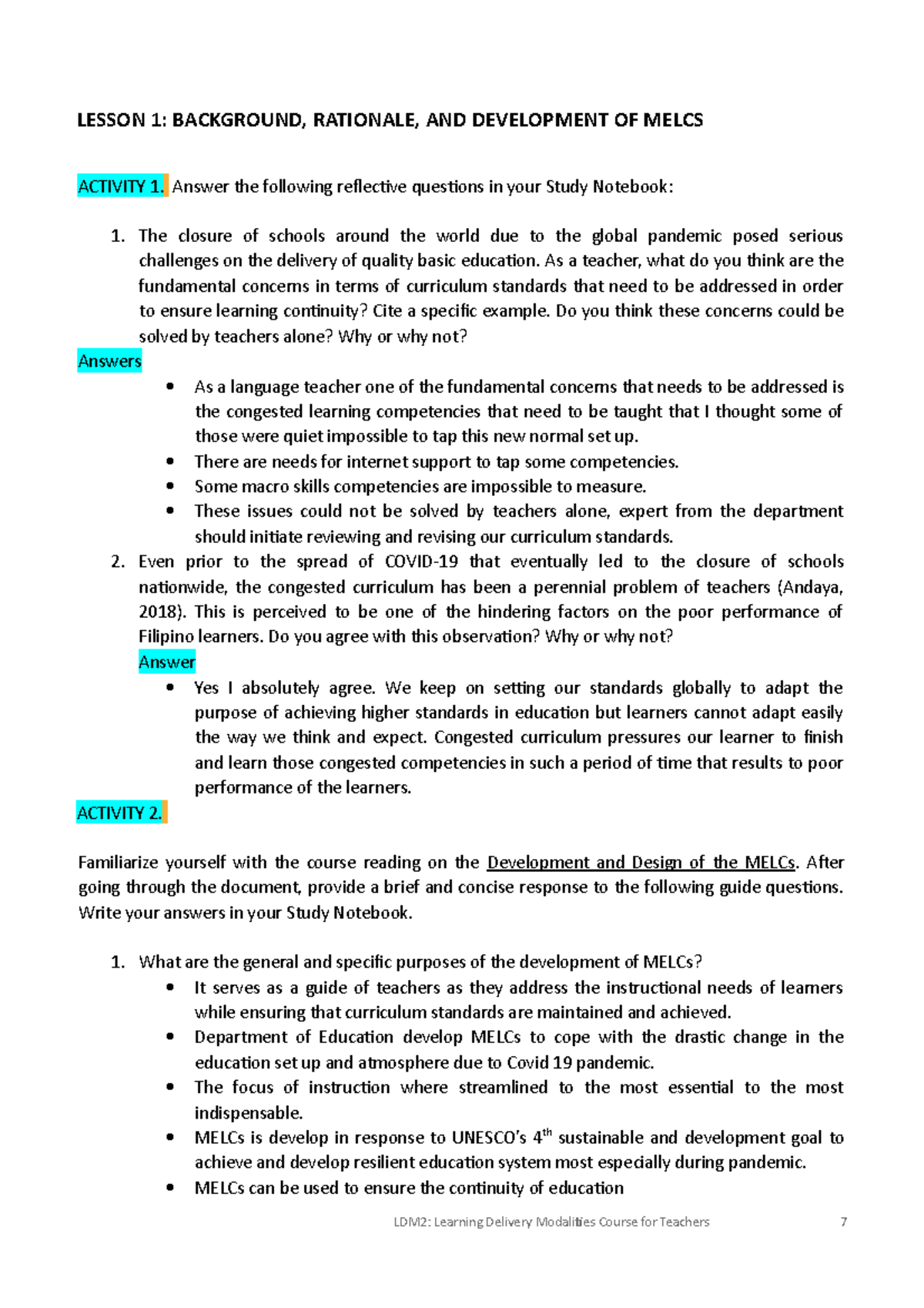 LDM2 - Module 2 Most Essential Learning Competencies - LESSON 1 ...