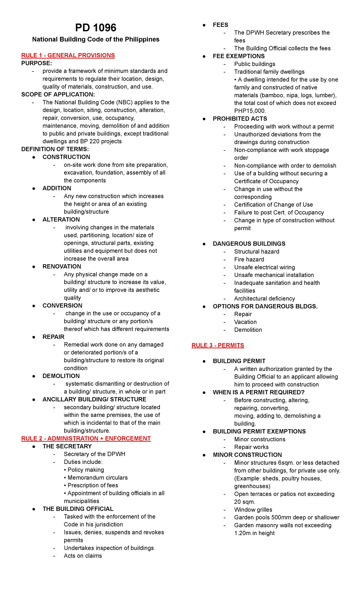 PD 1096 - PD 1096 - PD 1096 National Building Code of the Philippines ...
