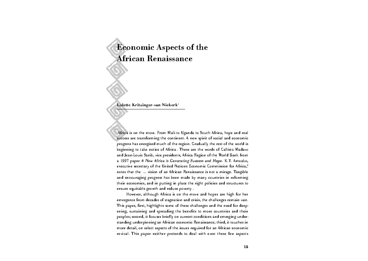 African Renaissance African Renaissance And Neocolonialism 13