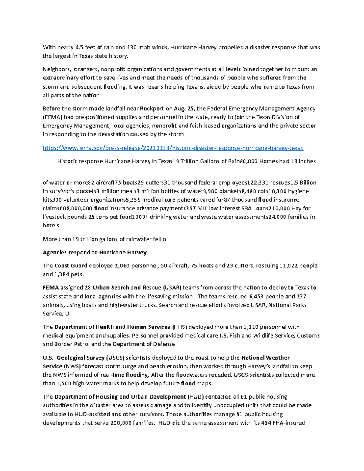 Hurricane harvey - notes and lectures - With nearly 4 feet of rain and ...