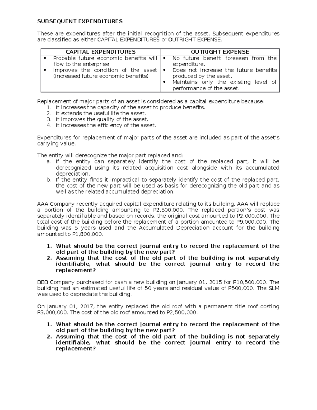 PPE-Change-in-Acctg-Estimate-and-Subsequent-Expenditures - SUBSEQUENT ...