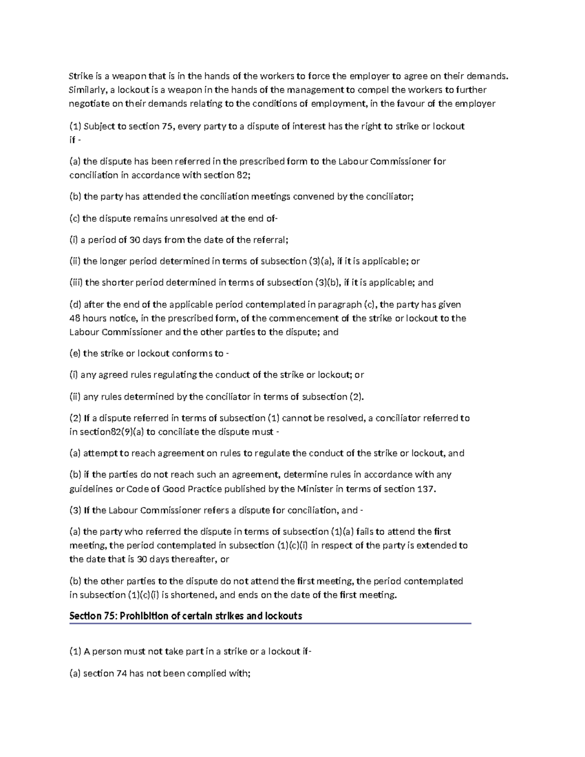 Strike - notes - Strike is a weapon that is in the hands of the workers ...