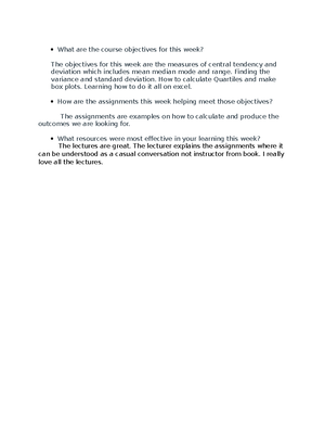 Week 5 Lab - math 225 - Week 5 Lab Assignment Name: Rebecca Dorcely Instructor Name: Professor ...