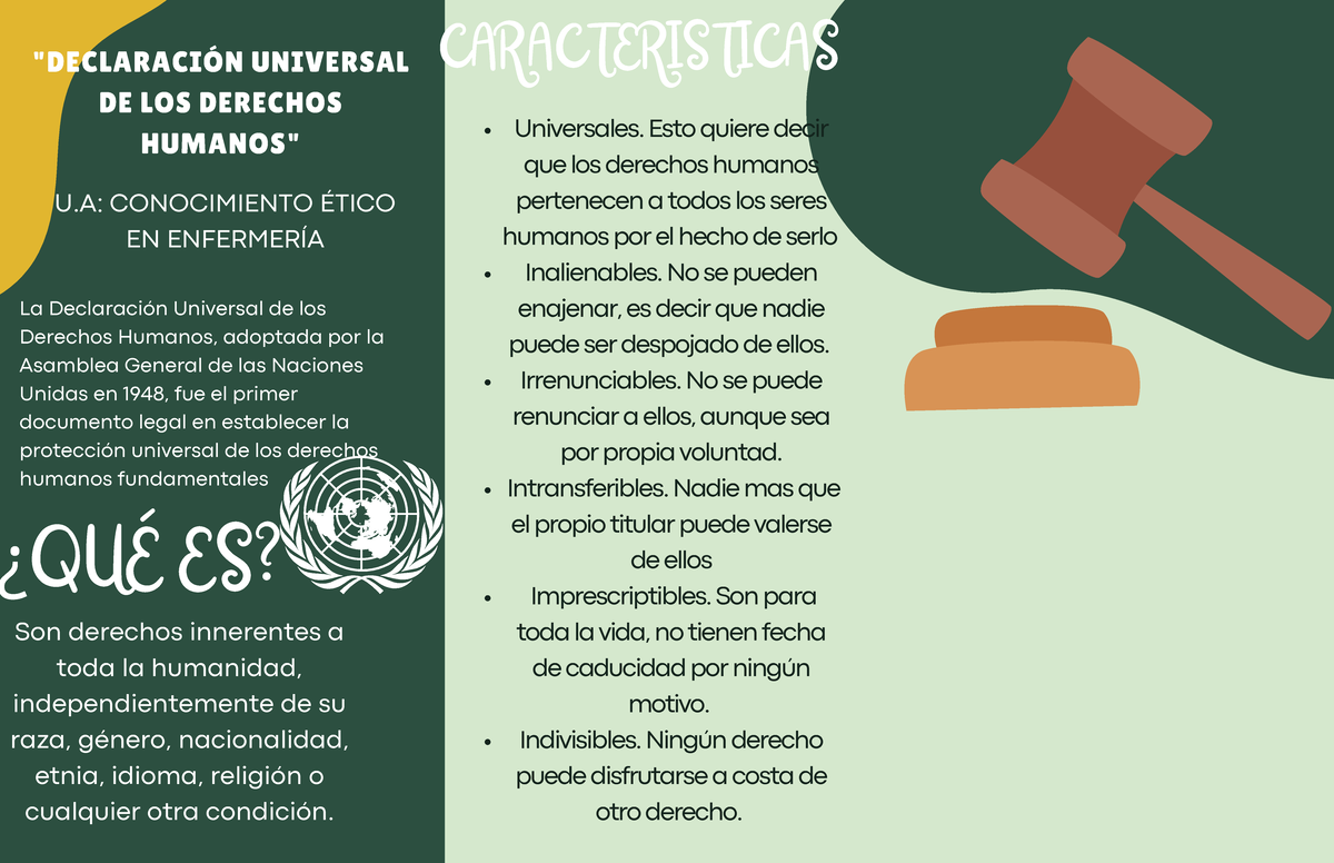 Derechos - Universales. Esto quiere decir que los derechos humanos ...