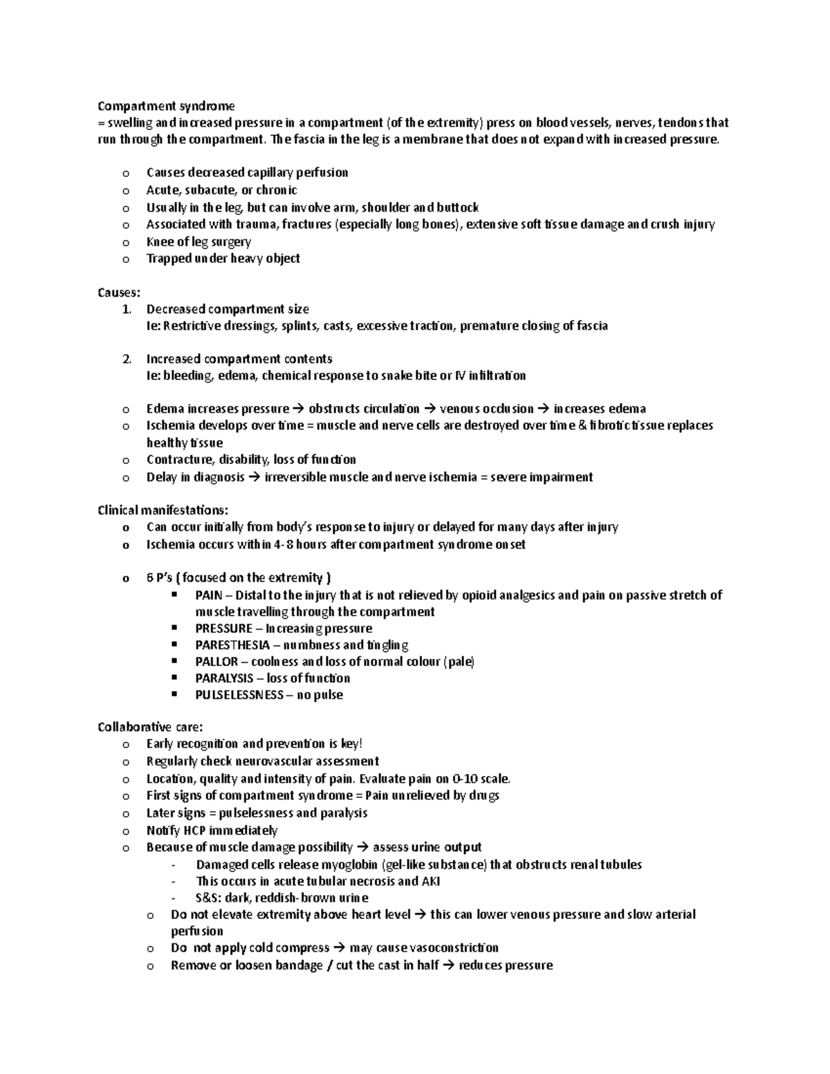 Compartment Syndrome - The fascia in the leg is a membrane that does ...
