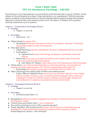 Unit 1 Chapter 3 - These notes are from Psychology 2e on the OpenStax ...