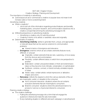 Mkt 446 Chapter 4 Notes Mkt 446 Chapter 4 Notes Perspectives On