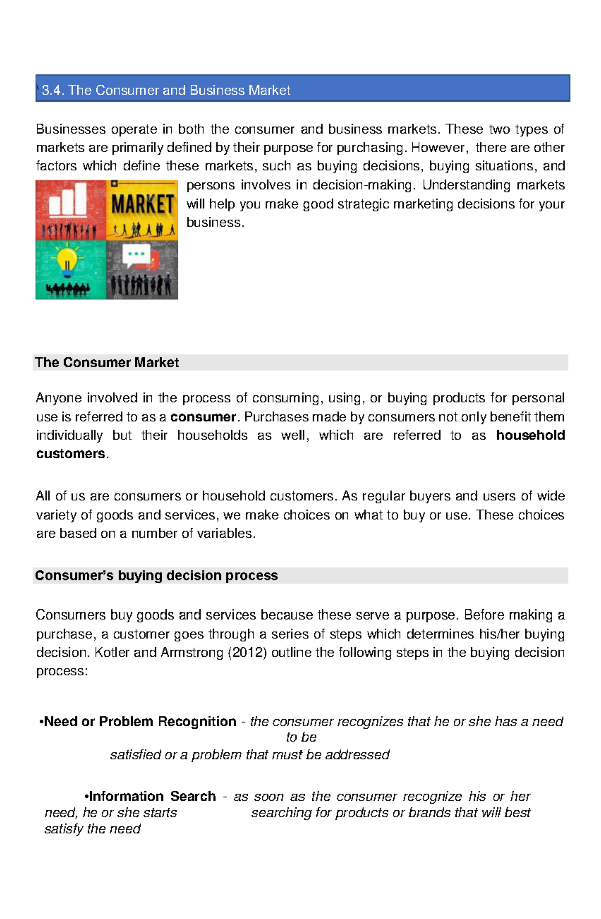 The Consumer and Business Market - \ 3. The Consumer and Business ...