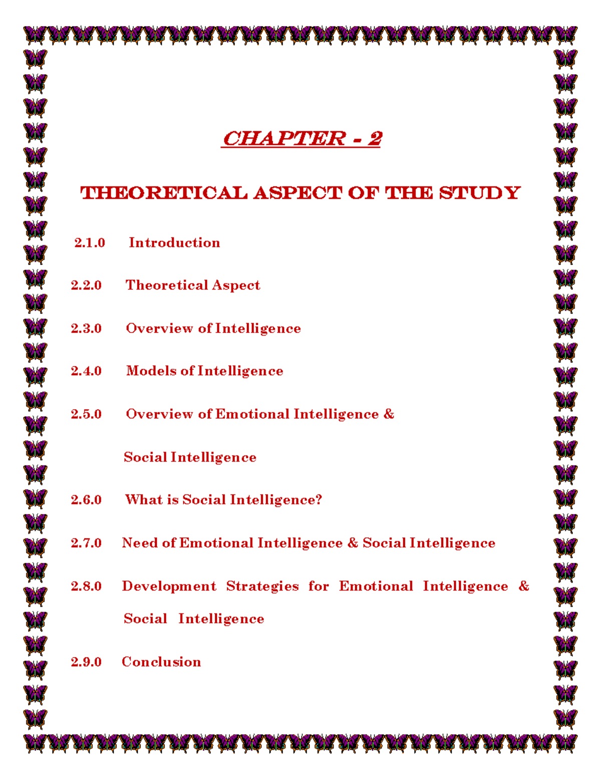 Chapter 2 - notes - CHAPTER - 2 THEORETICAL ASPECT OF THE STUDY 2.1 ...