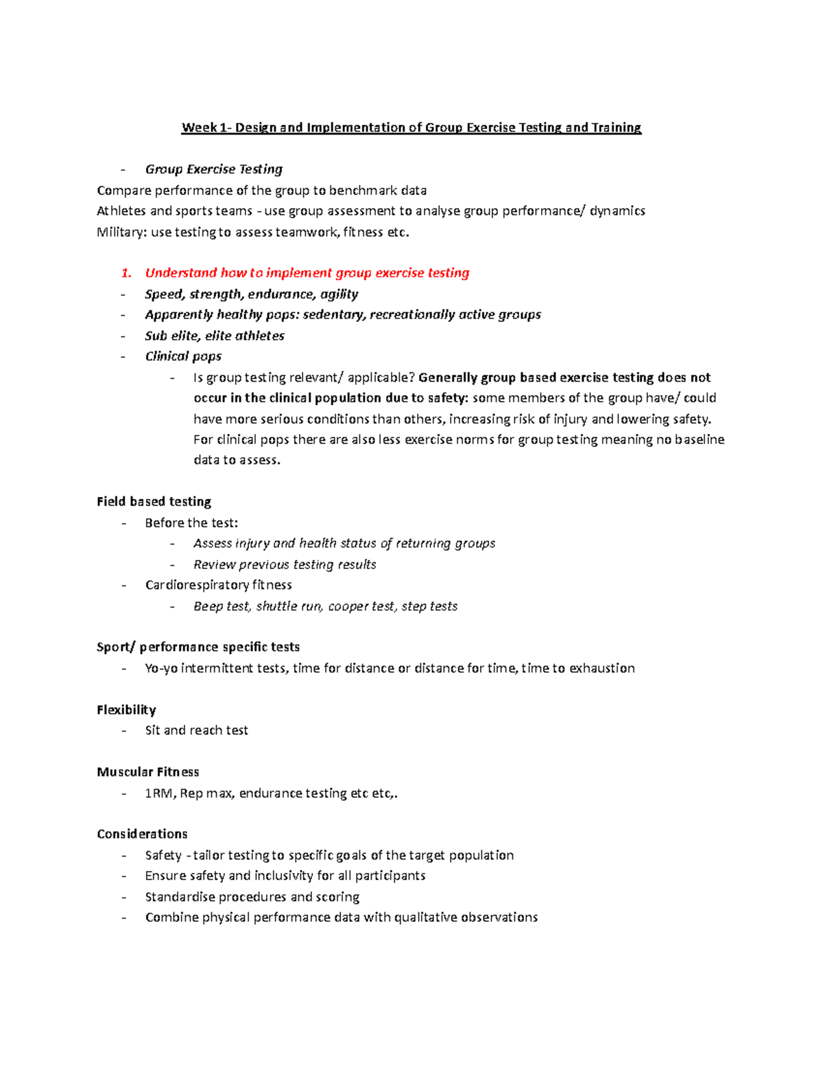EXSS3070 Week 1 lecture notes - Week 1- Design and Implementation of ...
