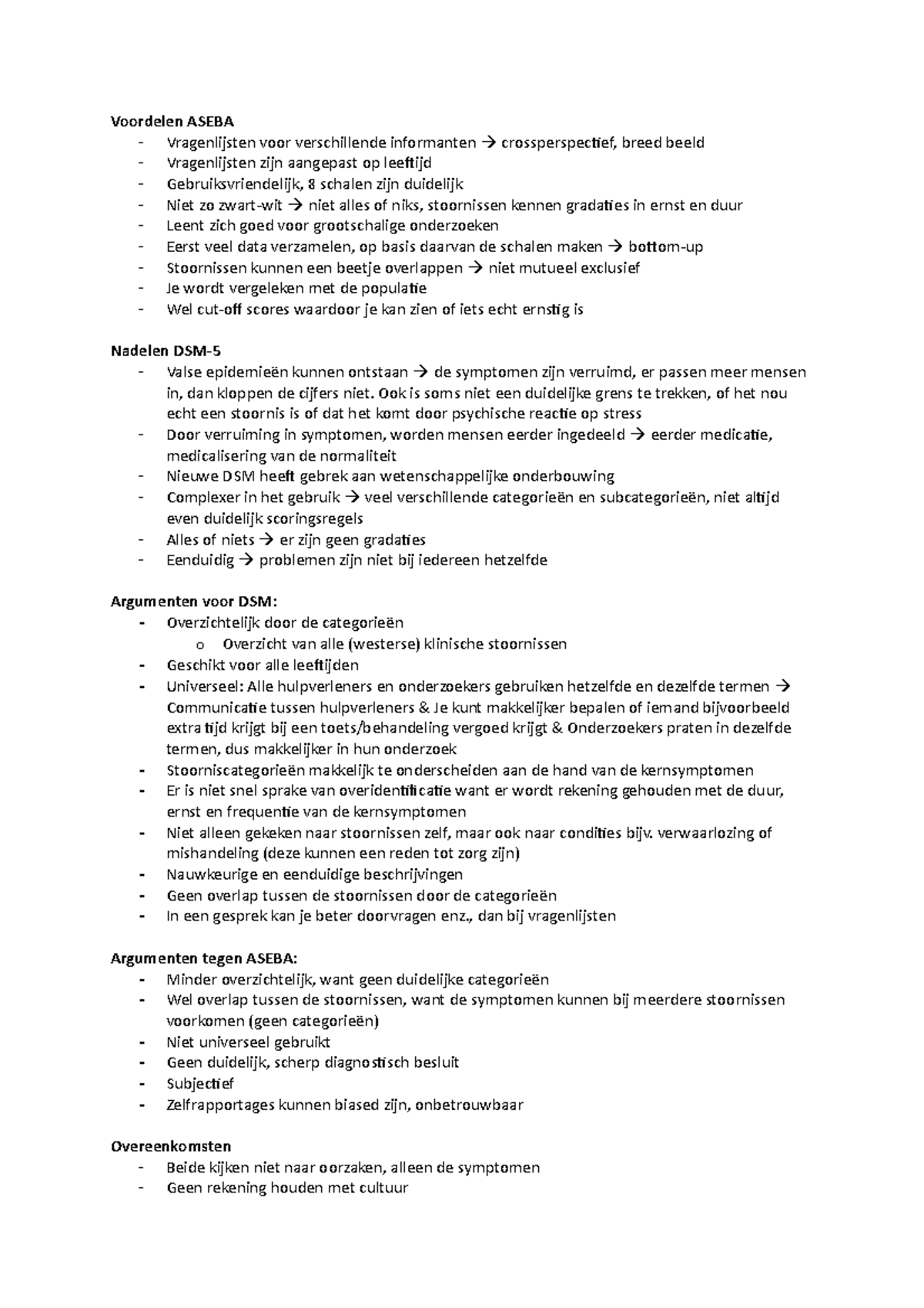 Aseba en dsm - Voordelen ASEBA Vragenlijsten voor verschillende ...