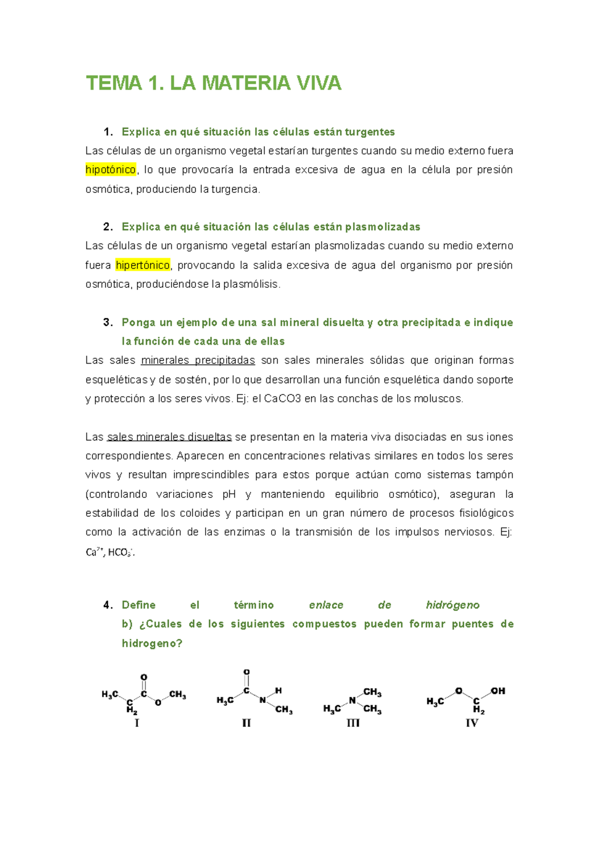 TEMA 1. La materia viva. 2ºBACH - TEMA 1. LA MATERIA VIVA Explica en ...