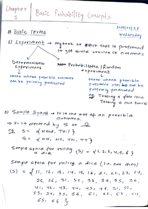 Probability and statistics past question - Probability and Queuing Theory - Studocu
