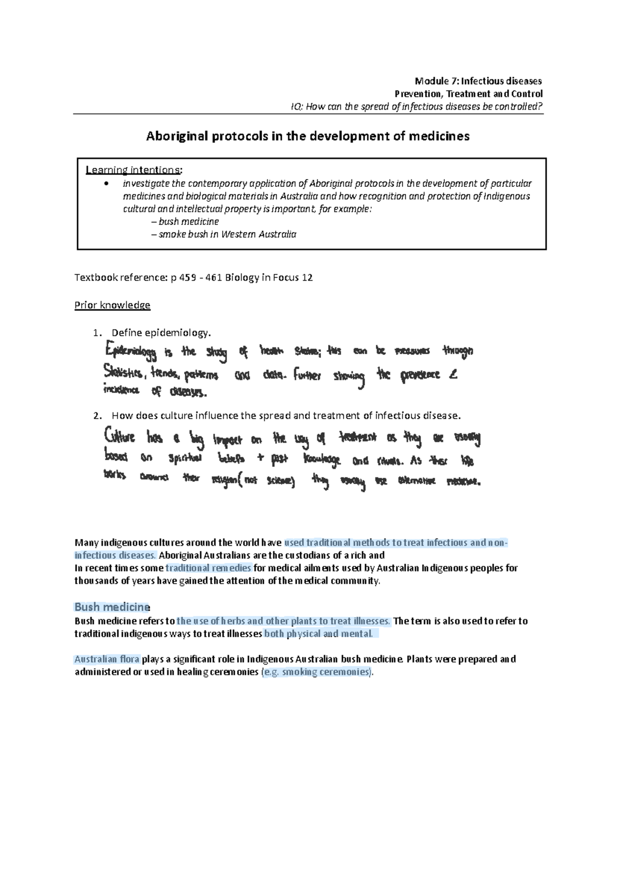 7.4 Aboriginal protocols in the development of medicine - Module 7 ...