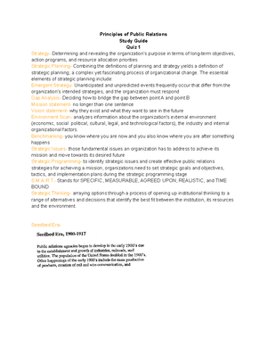 Principles of PR 8 25-9 1 - PR Lecture Notes 8/ Public Relations ...