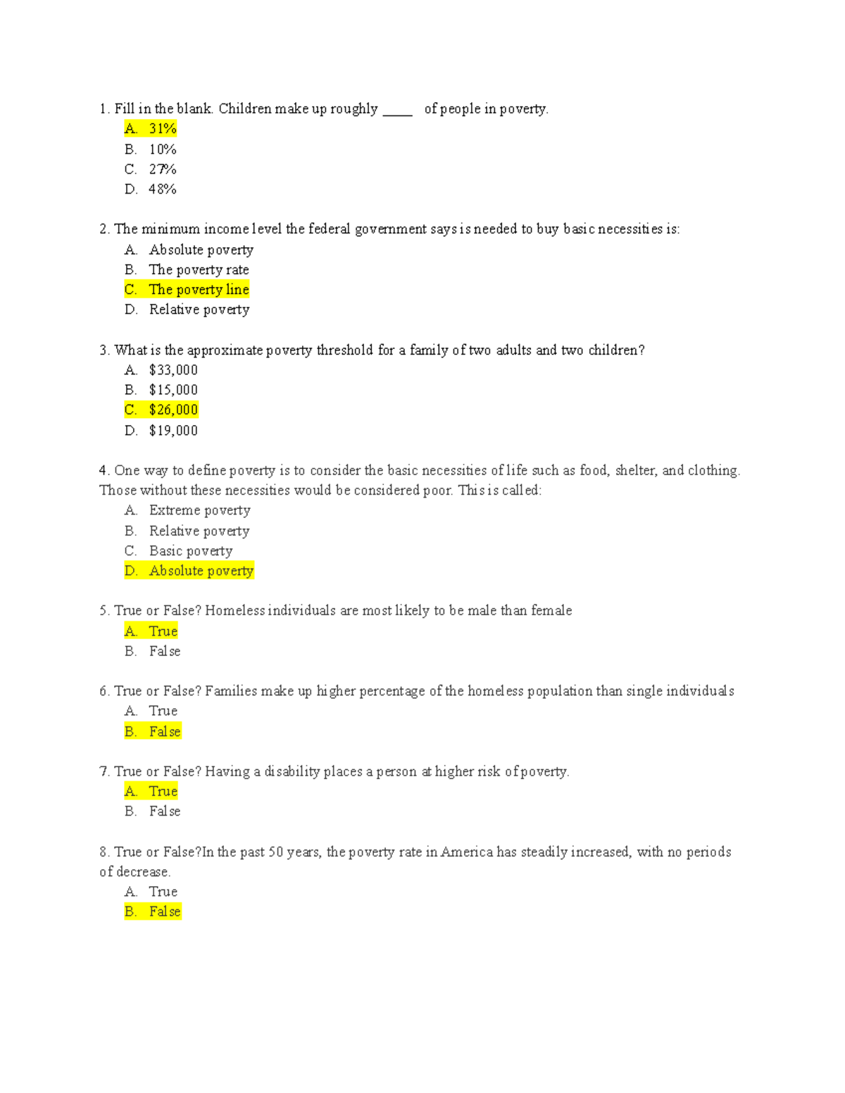Ch 4 Social Class, Inequality, and Poverty Panopen QUIZ - Fill in the ...