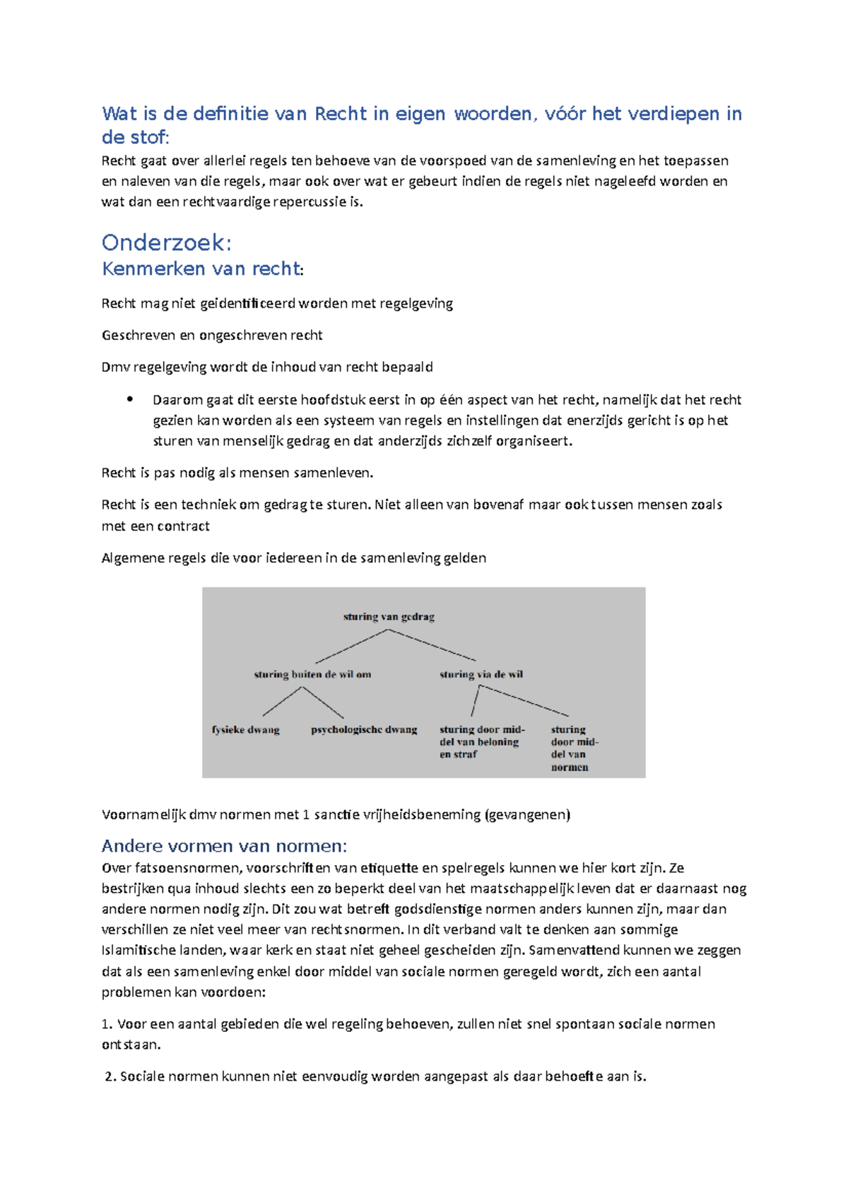 30082020 samenvatting wat is recht - Wat is de definitie van Recht in ...
