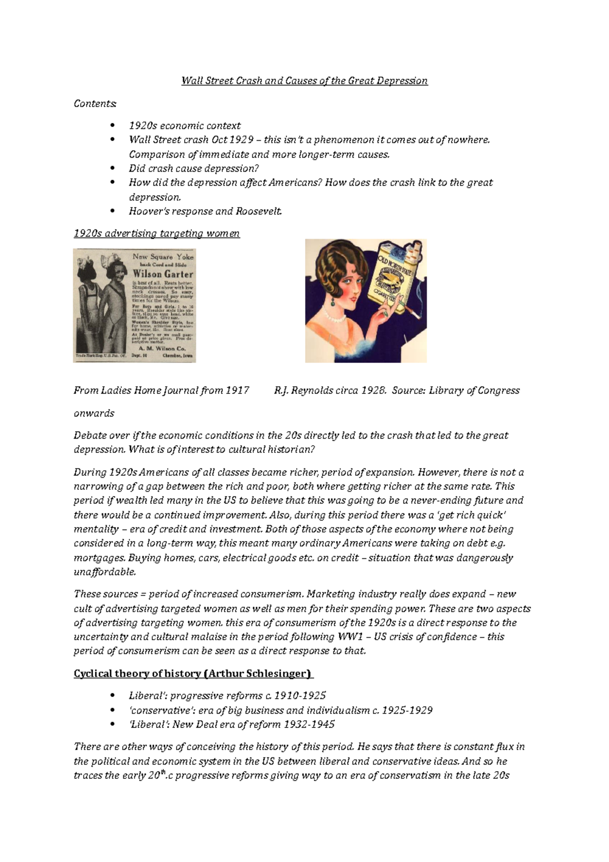 Wall Street Crash and Causes of the Great Depression - Wall Street ...