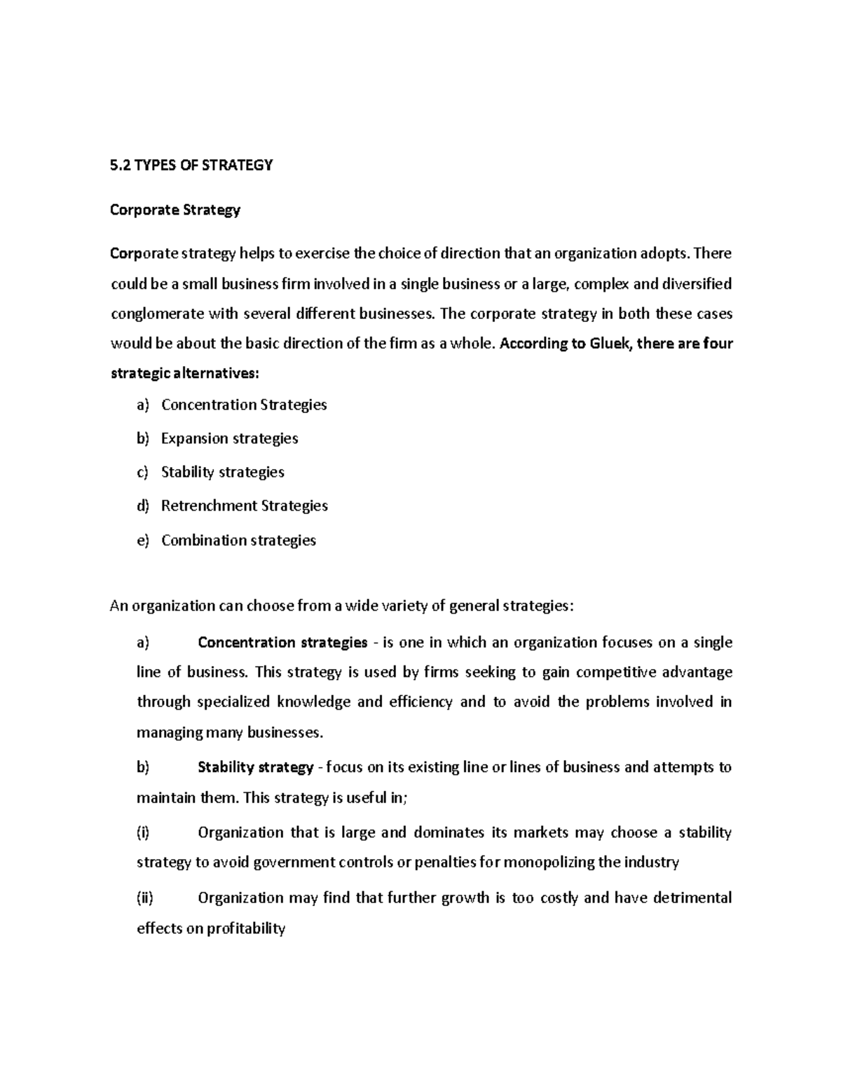 Types OF Strategies - 5 TYPES OF STRATEGY Corporate Strategy Corporate ...