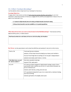 Ch 5 Physical Activity and Wellness Guided Notes - Ch. 5: Physical Ac ...