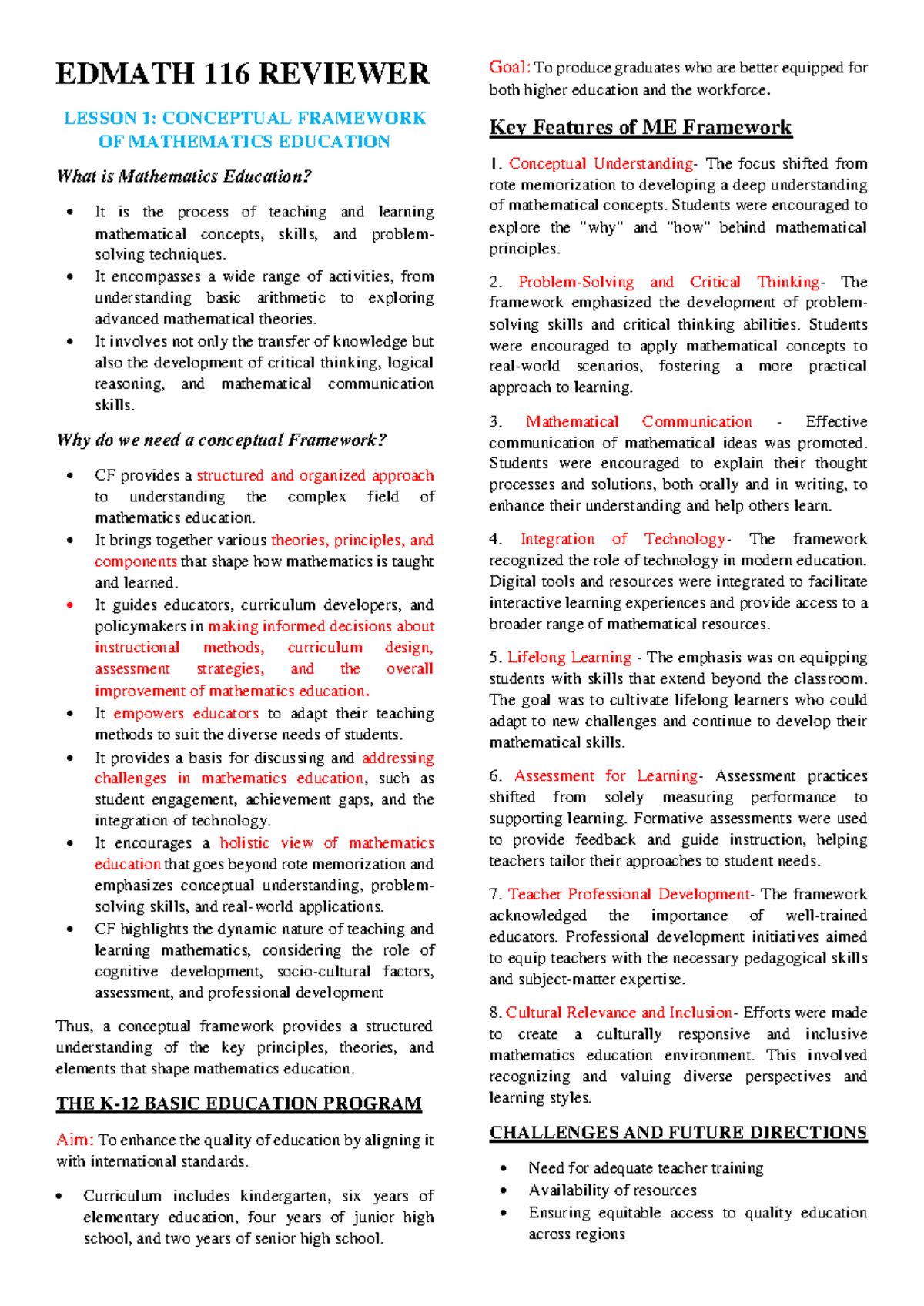 Inbound 5299298252257991801 - EDMATH 116 REVIEWER LESSON 1: CONCEPTUAL ...