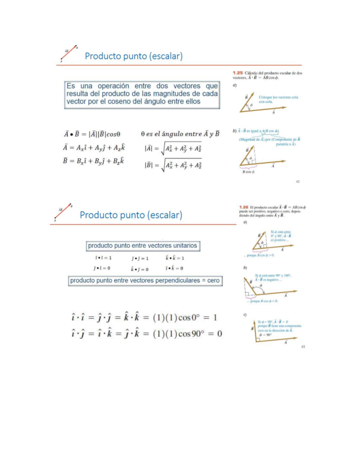 FORMULARIO FISICA - VECTORES CON EJEMPLOS - Física I - Studocu