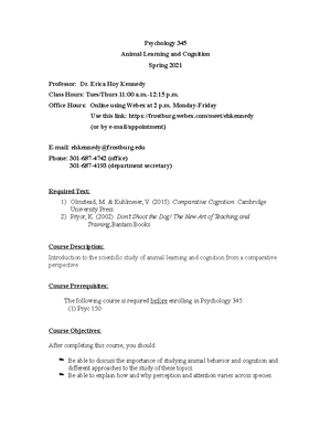 SYL210 - syllabus - Psychology 210-001 (Spring 2021) Child Development ...
