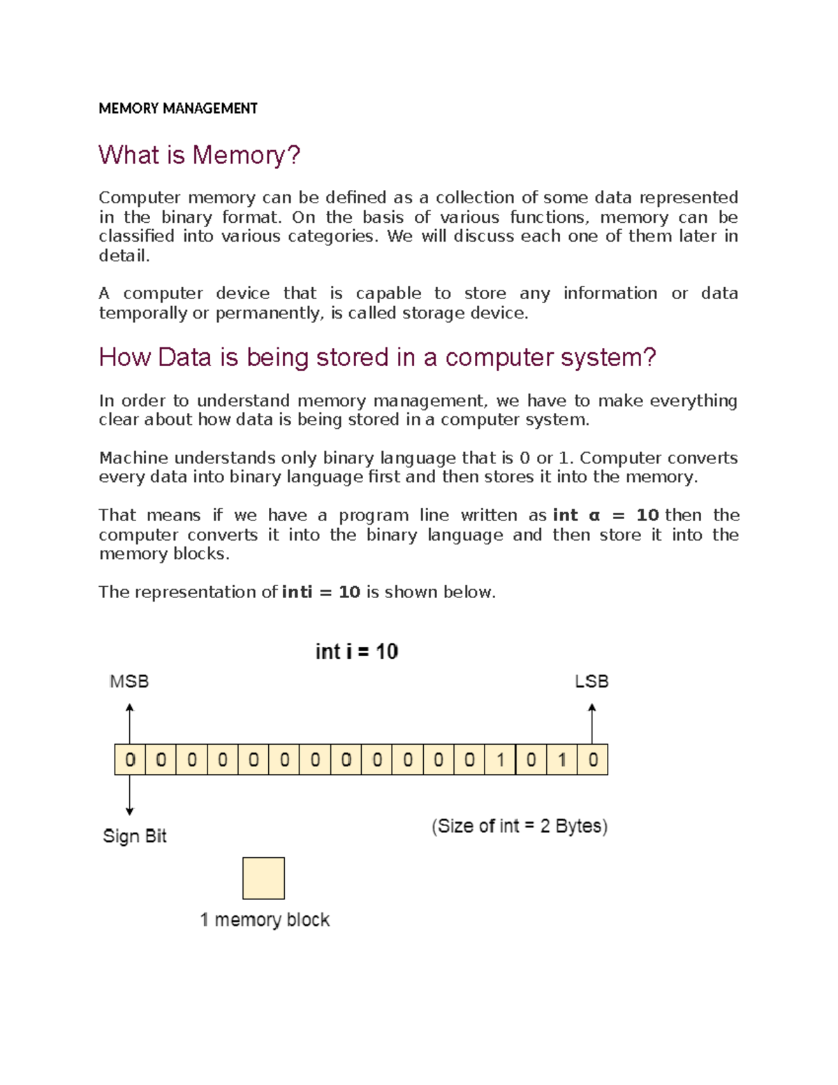 Session 4 - ICS 2109: COMPUTER OPERATING SYSTEMS - MEMORY MANAGEMENT ...