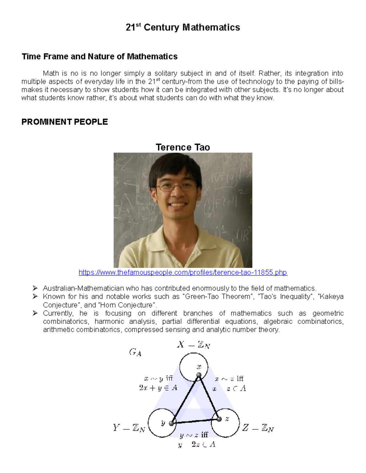 21st-Century-Mathematics - 21 st Century Mathematics Time Frame and ...