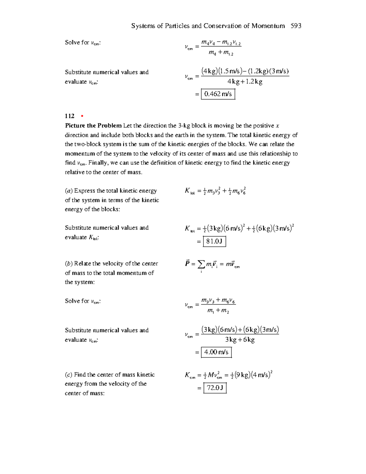 Physics Material - Systems of Particles and Conservation of Momentum ...