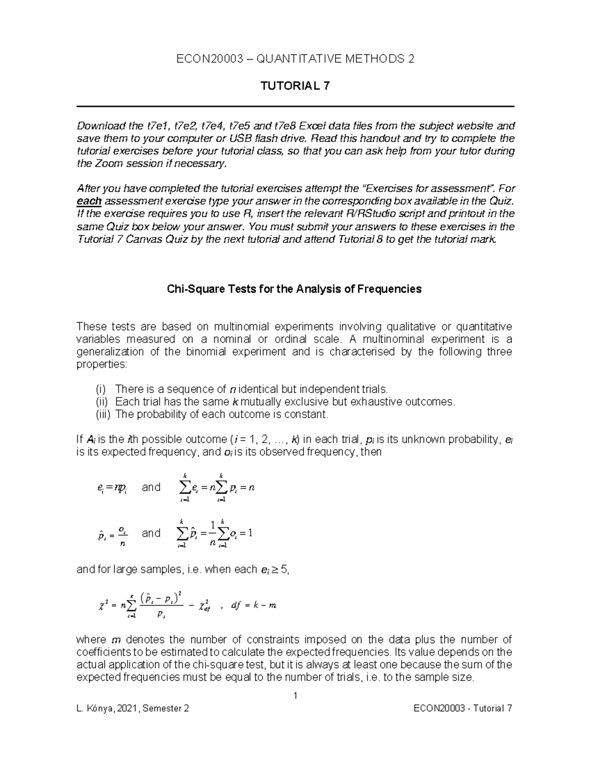 Tutorial 7 Non Parametric And Parametric Tests On R 1 Econ20003 Quantitative Methods 2