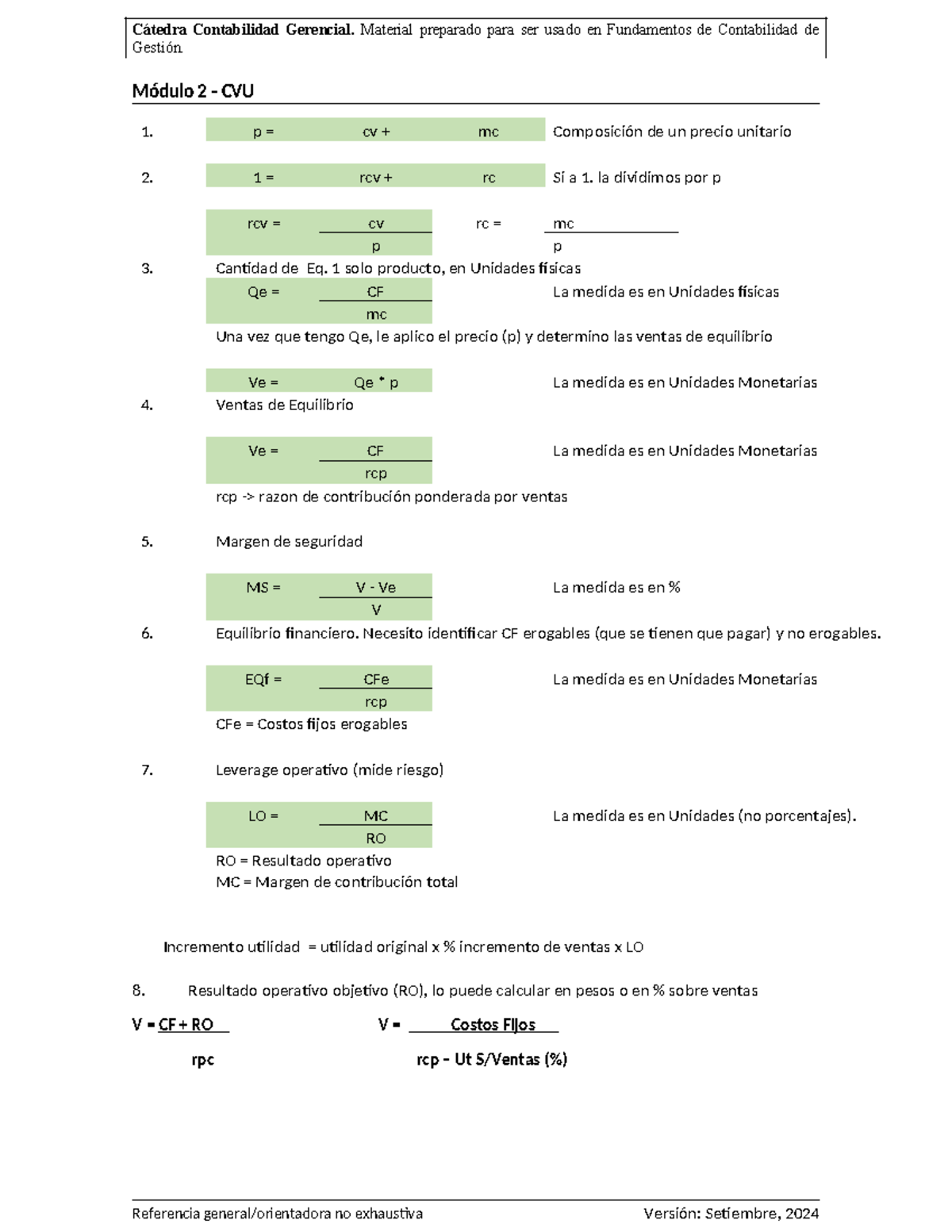 Hoja de Formulas de Fundamentos de contabilidad de Gesti Ã³n V2 ...