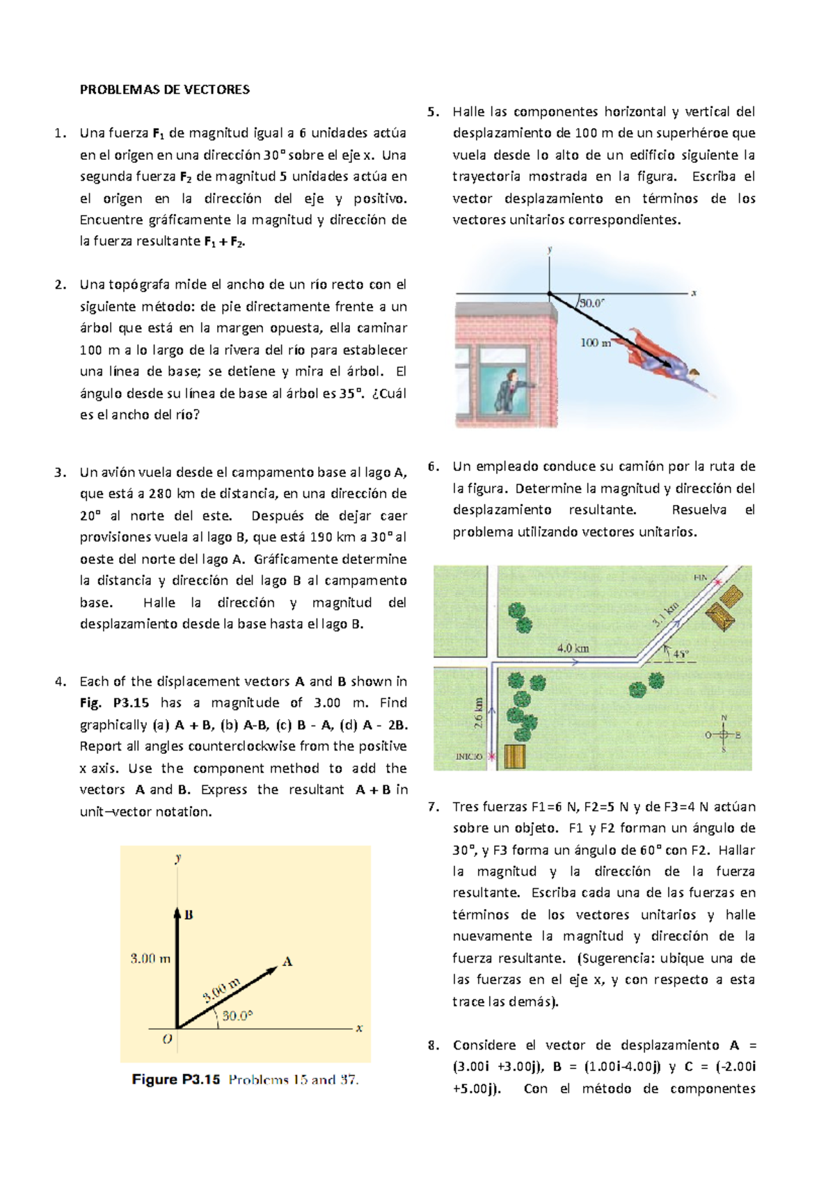 Dokumen - Problemas Resueltos de vectores - PROBLEMAS DE VECTORES Una ...