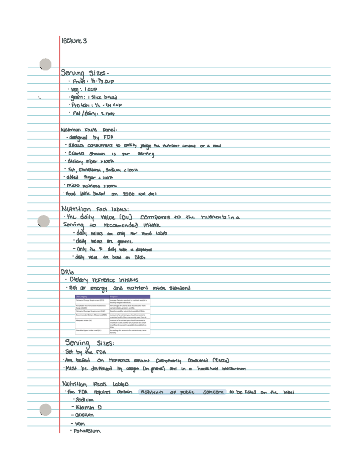 Lecture 3 - NSD 225 - Notes taken in class, information on exam 1 and ...