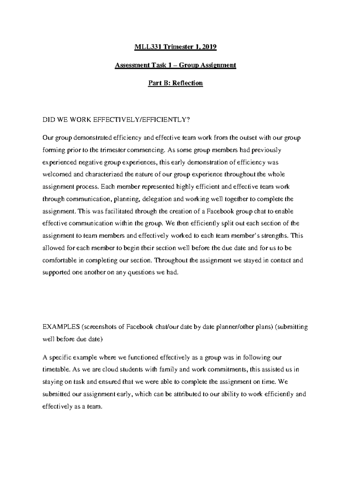 Precedent reflection - This assignment plan is designed to guide ...