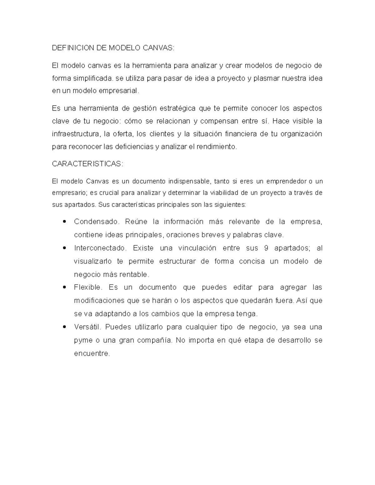 Modelo Canvas - DEFINICION DE MODELO CANVAS: El modelo canvas es la ...