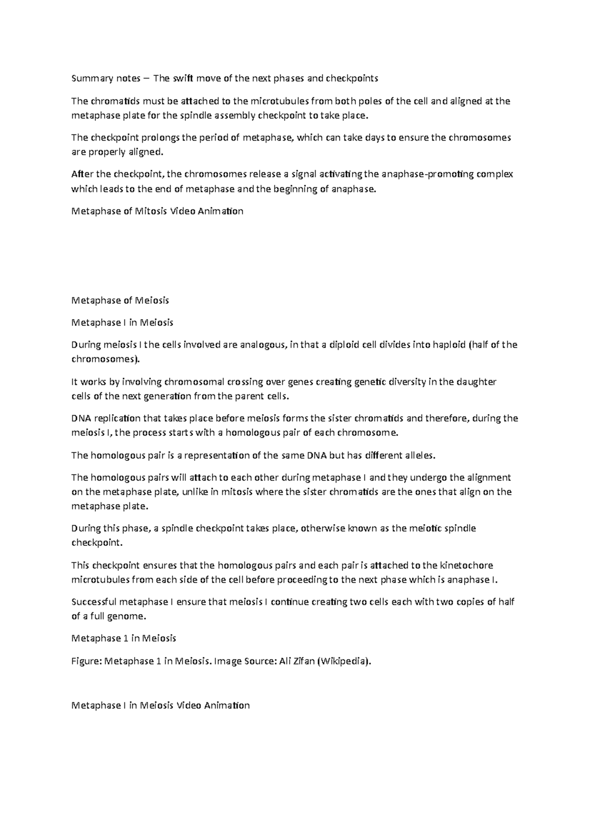 Summary notes – The swift move of the next phases and checkpoints - The ...