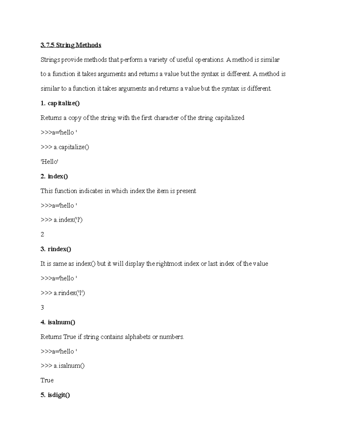 String Methods With Example 37 String Methods Strings Provide 0644