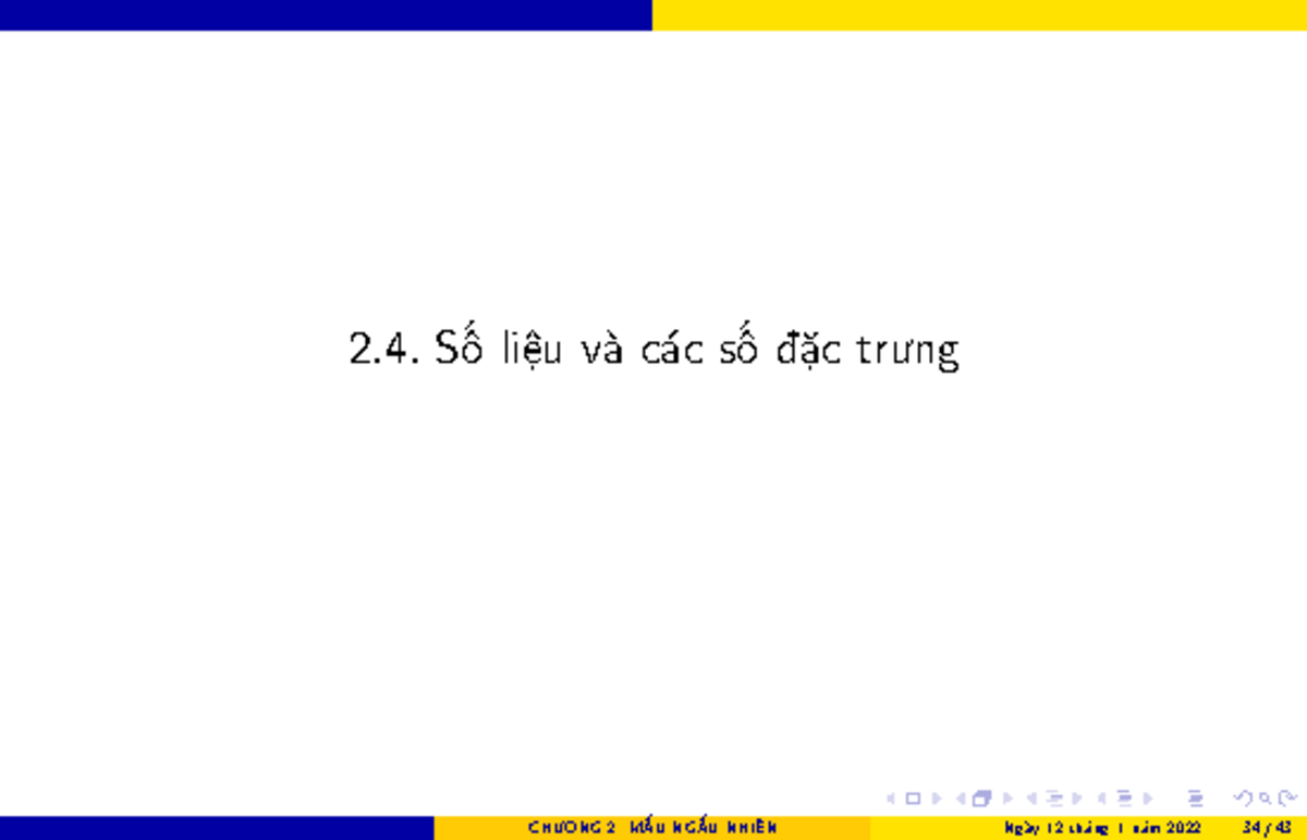 2.4. Số liệu và các số đặc trưng - 2. SË liªu và các sË ∞c tr ̃ng Bi∏n sË Bi∏n sË - Studocu
