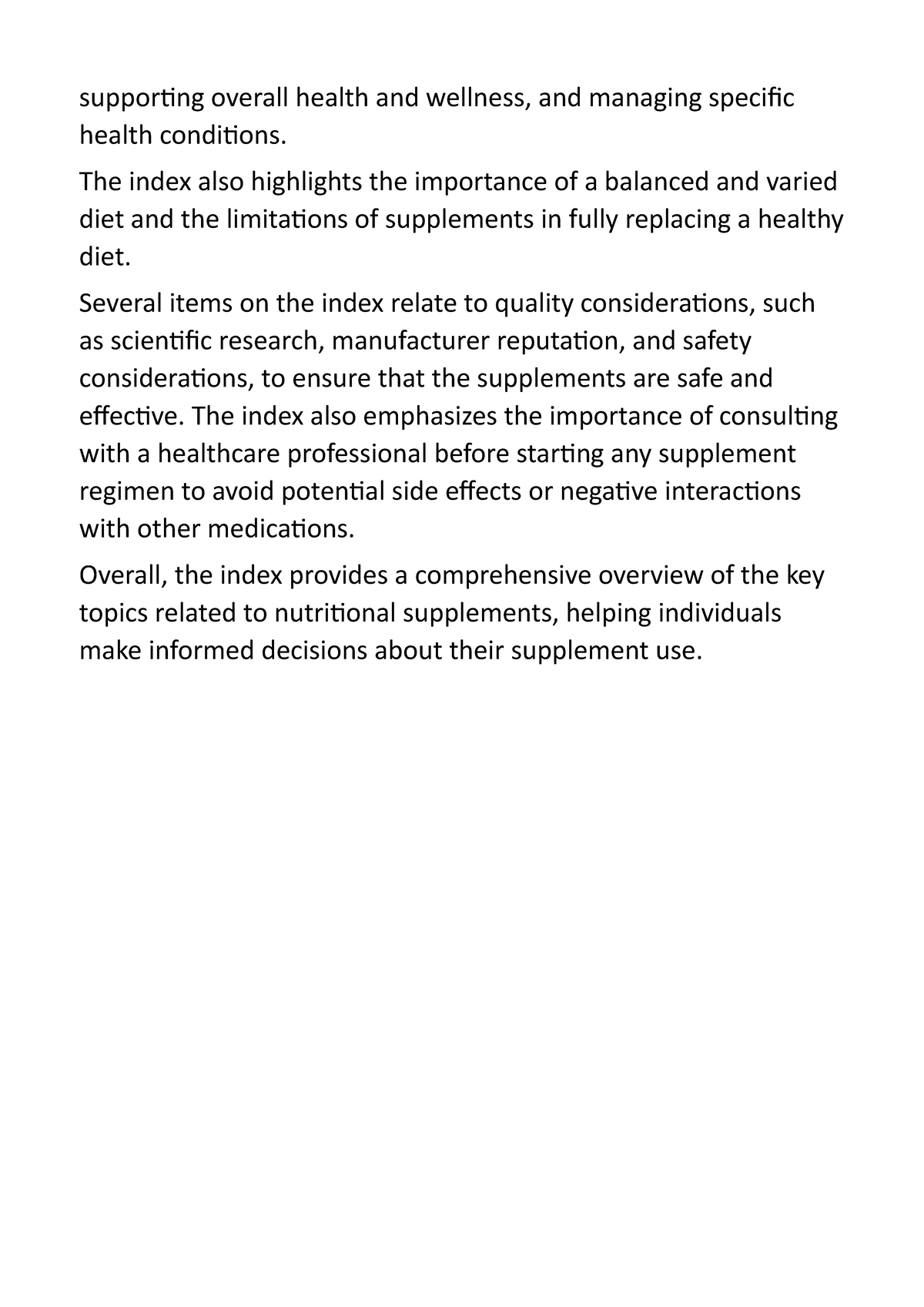 Nutritional supplements 2 - supporting overall health and wellness, and ...