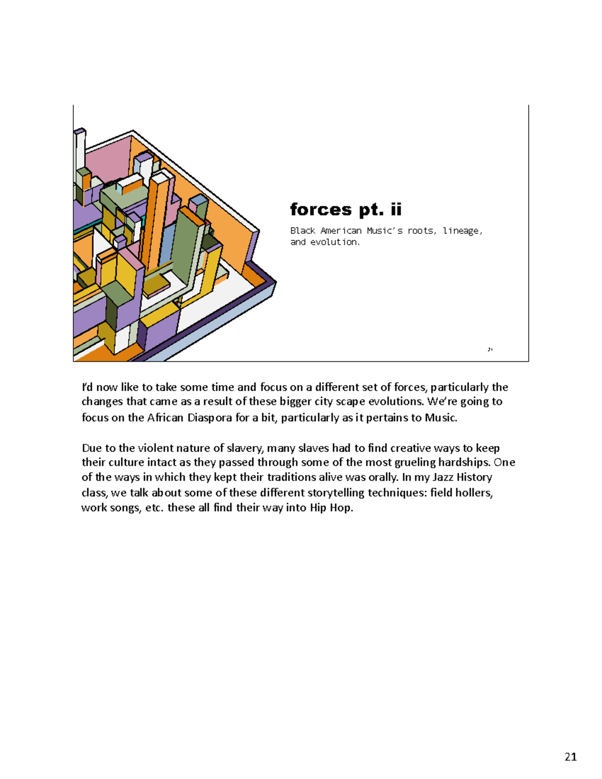 Setting The Stage Notes 23-23 - I’d now like to take some time and ...