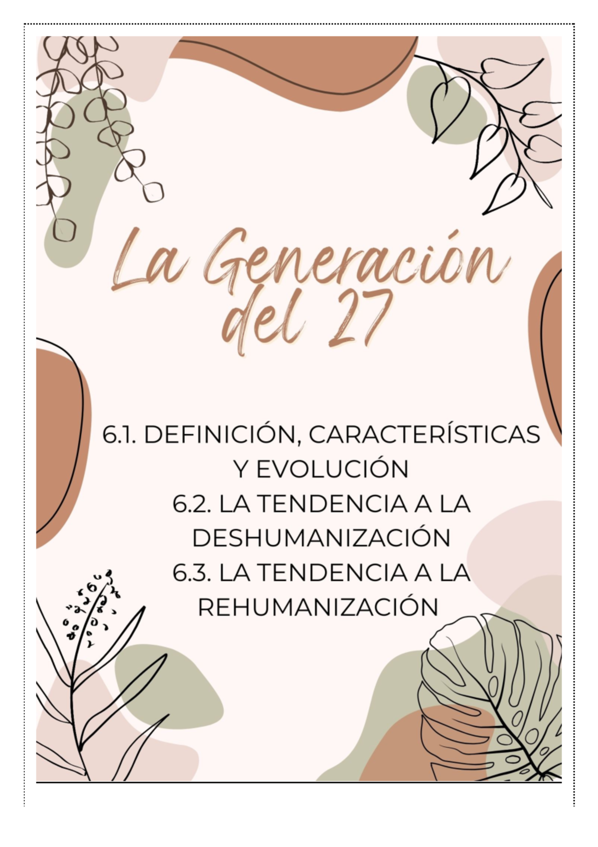 TEMA G27 - 6. DEFINICIÓN, CARACTERÍSTICAS GENERALES Y EVOLUCIÓN El ...