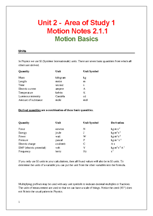 Motion Formula sheet - Formulas Velocity; acceleration vav = x/Δt; aav ...