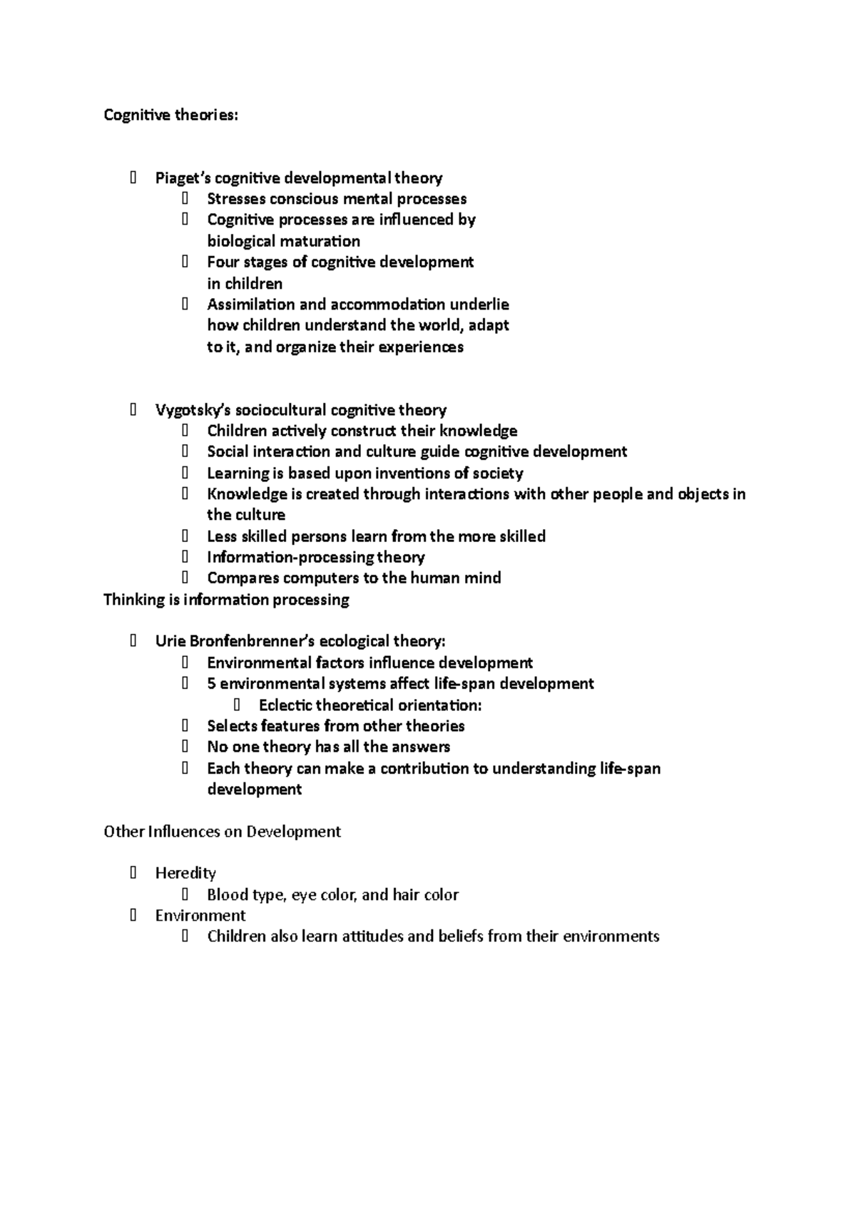 50 - child development theory lecture notes psychology child ...