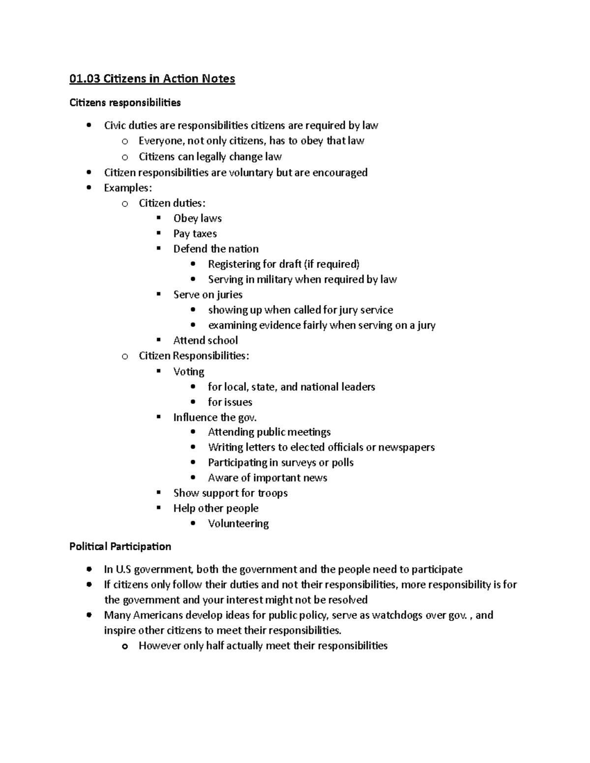 United States Governement Notes - 01 Citizens in Action Notes Citizens ...