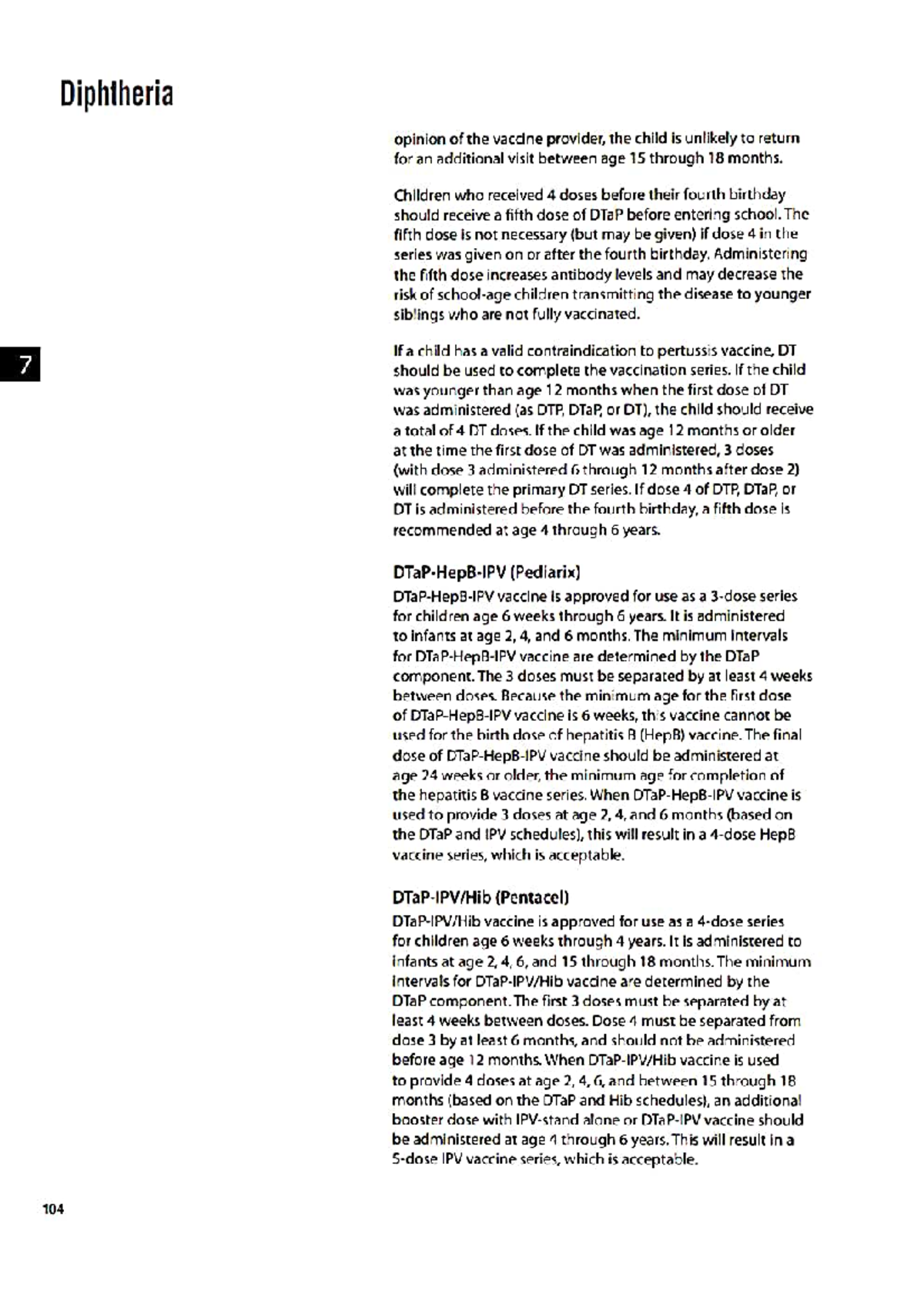 Dip 7 - These are lecture notes for Diphtheria and vaccines - General ...